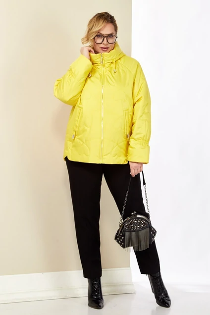 Куртка 2185 желтый Shetti купить в интернет магазине Велесмода